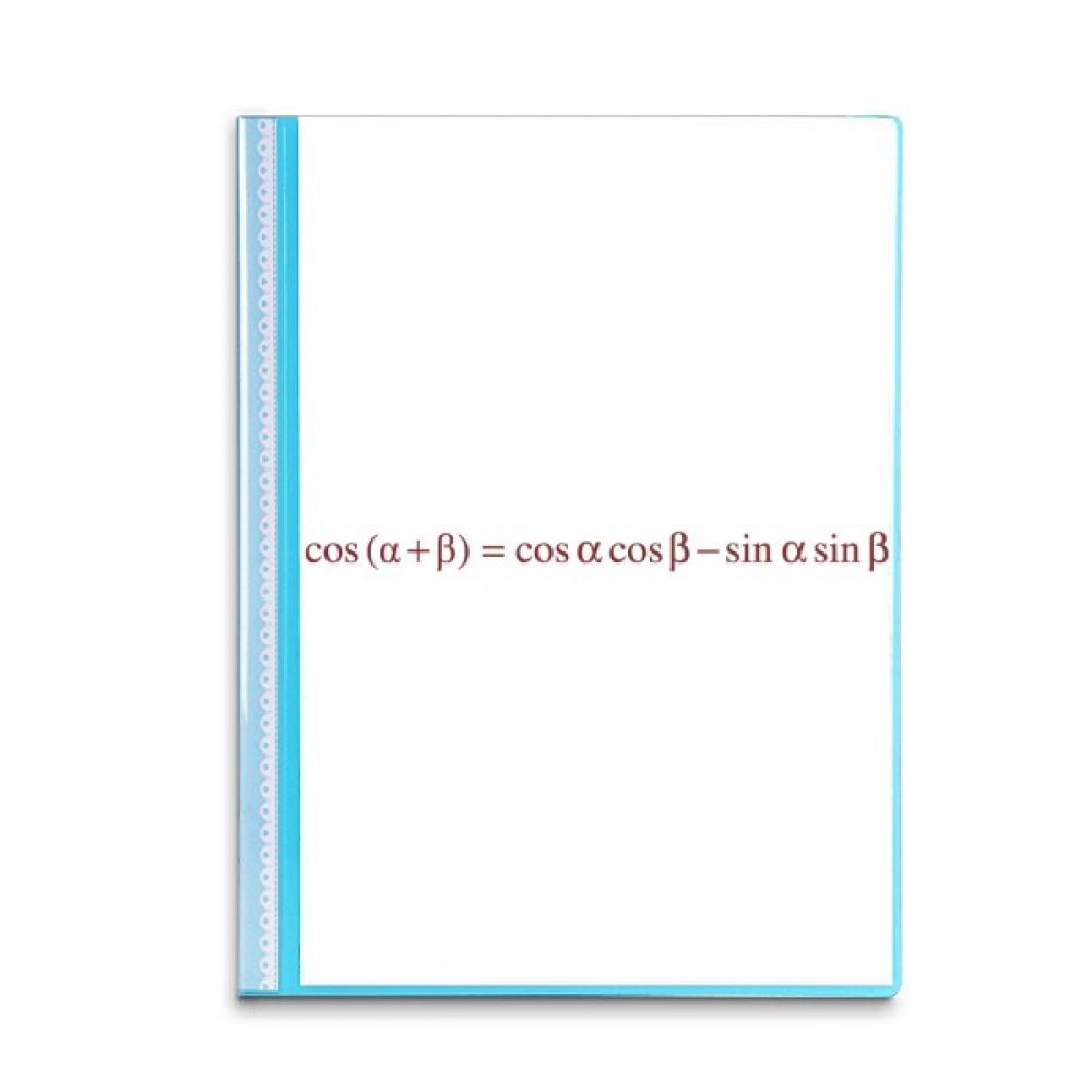 Mathematical Formula Expressions Calculate Cosines Book Sheet ...