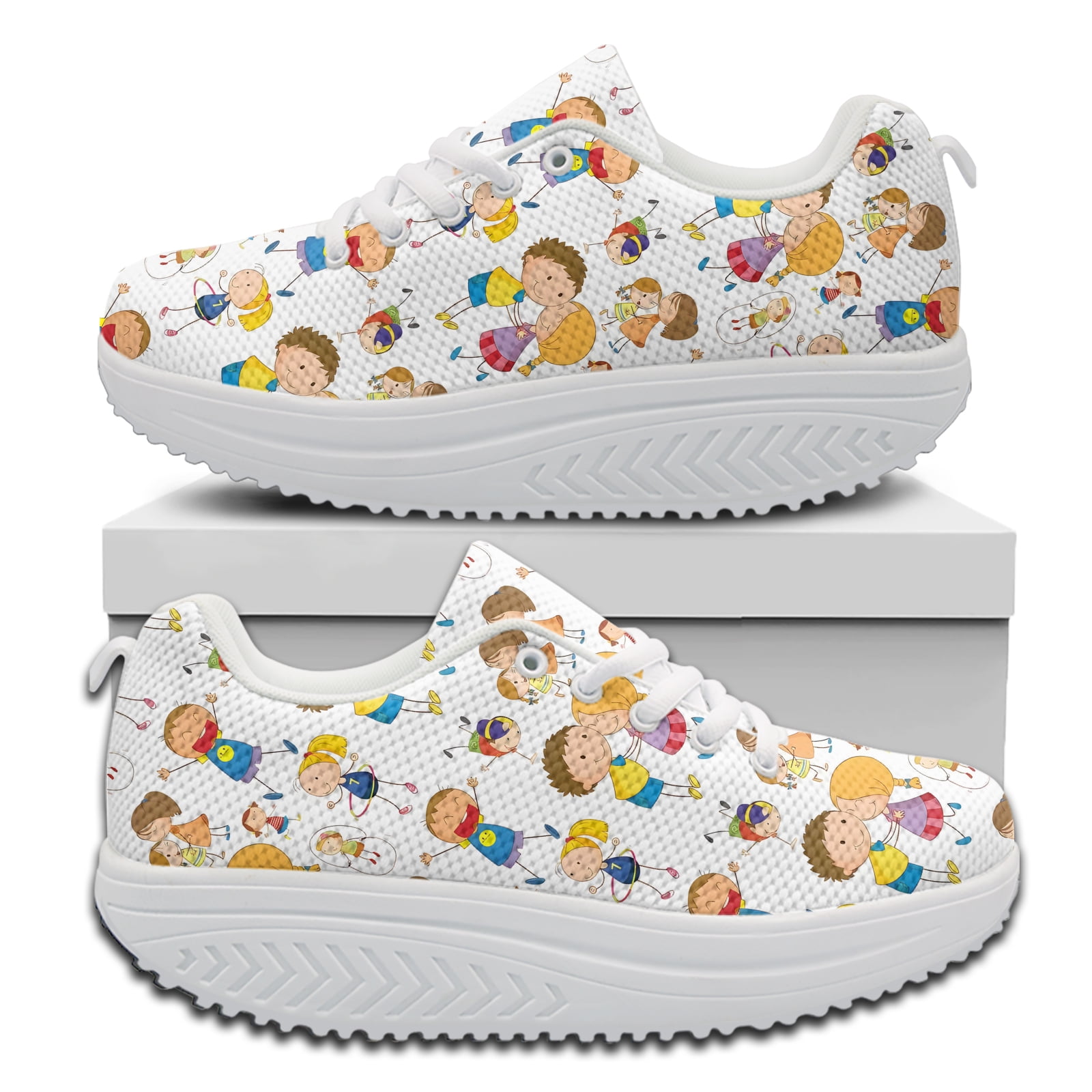 Mathematical Formula Platform Shoes Green For Women Teacher's Day Gift ...
