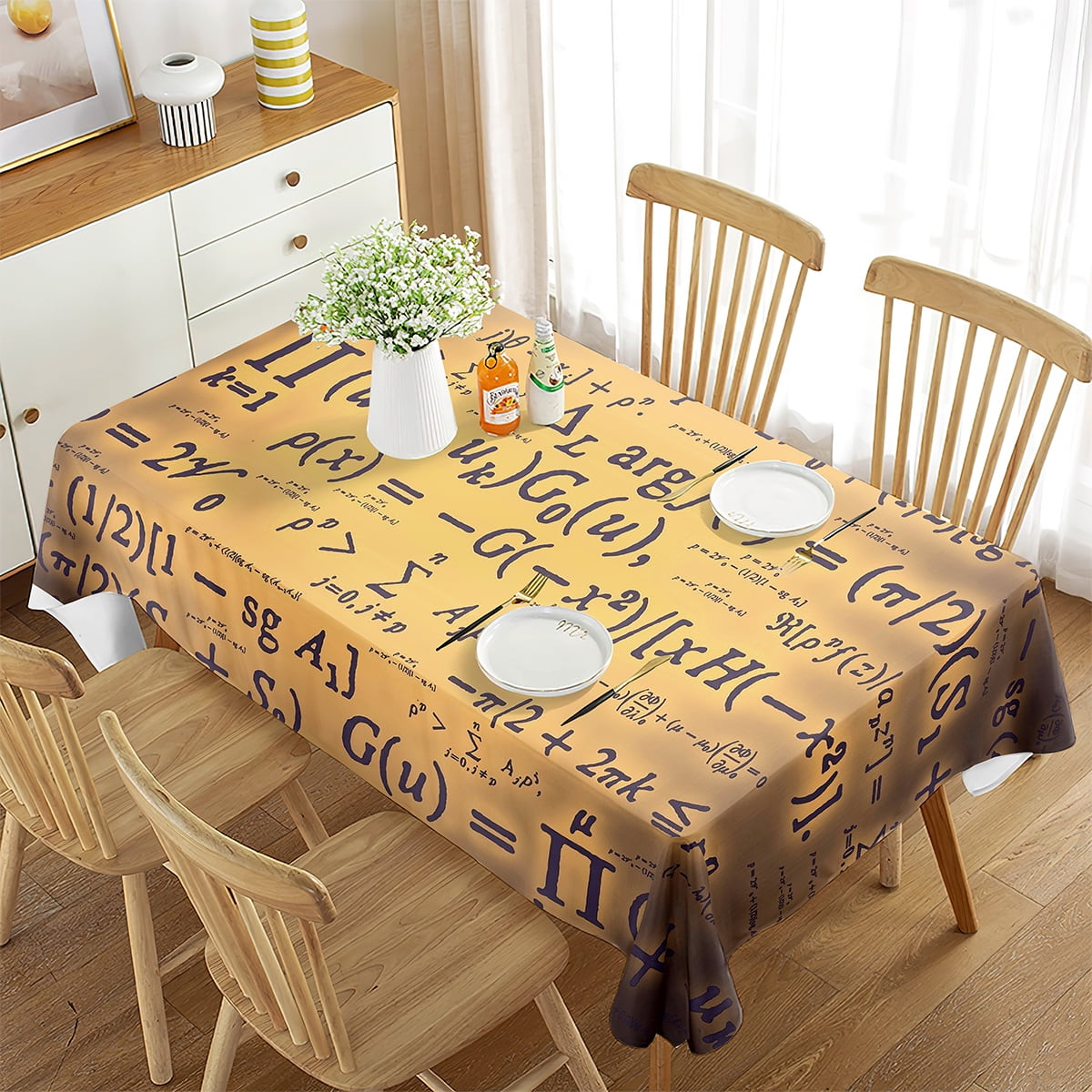 Mathematical Formula Rectangle Tablecloth Math Equation Solving rations ...