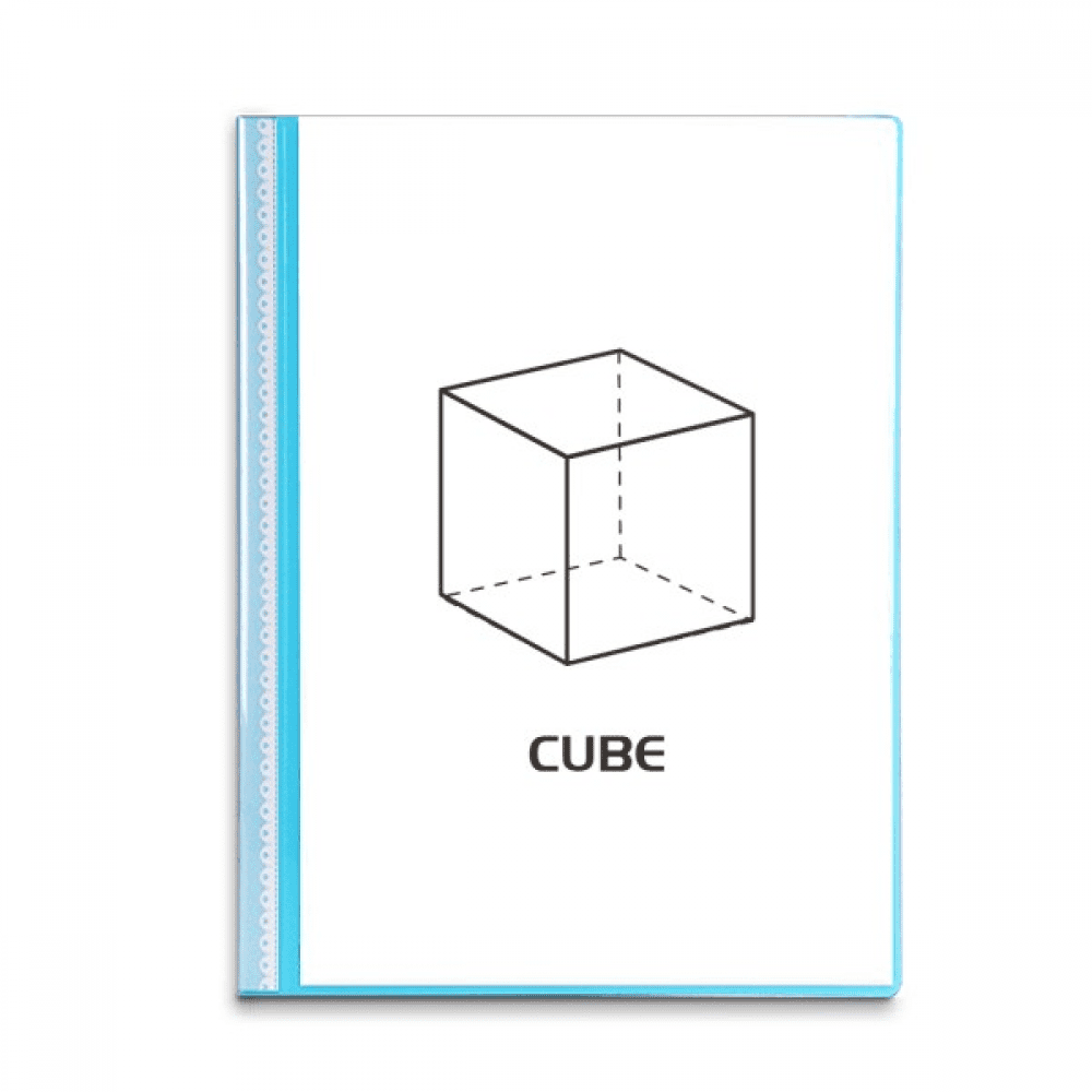 Mathematical Geometric Space Cube Book Sheet Protectors Portfolio ...