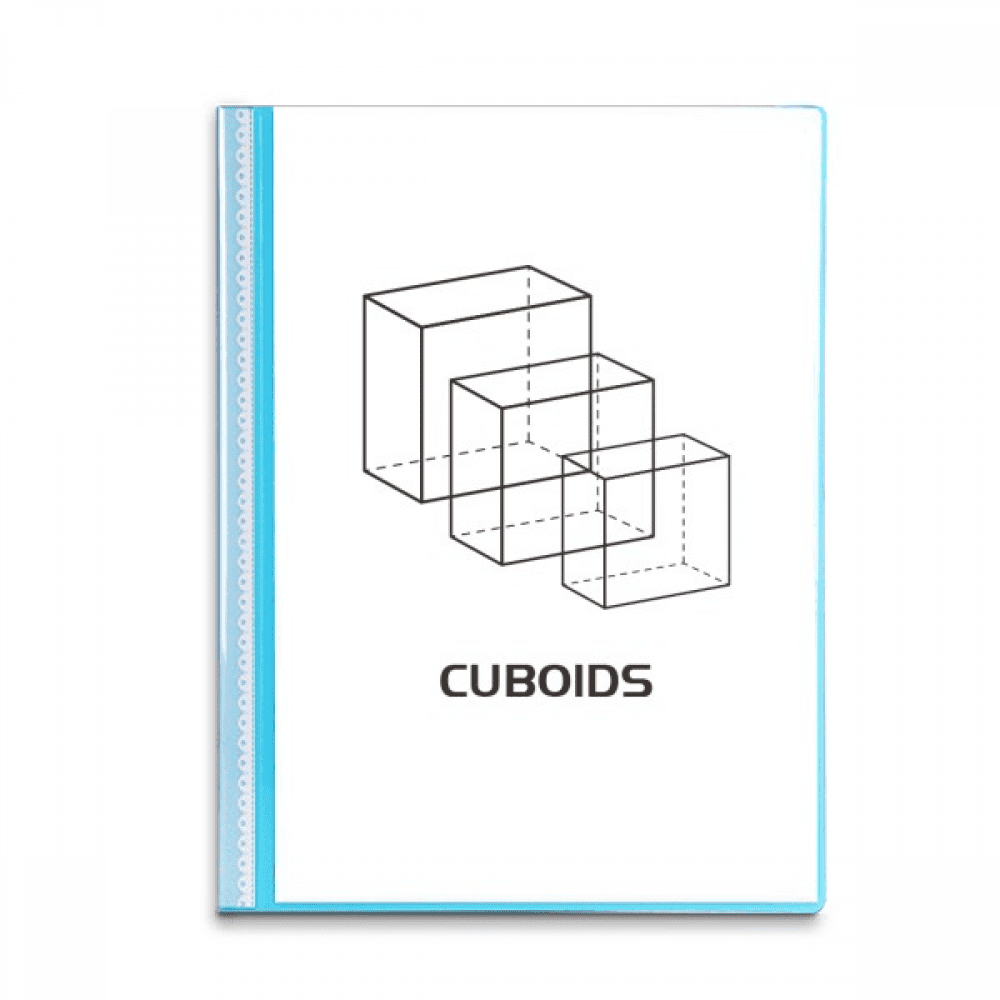 Mathematical Geometric Space Cuboids Book Sheet Protectors Portfolio ...