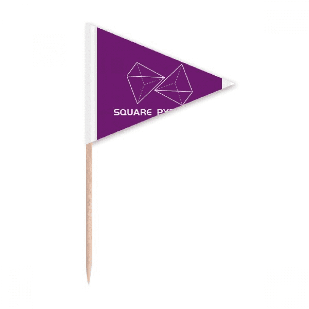 Mathematical Geometric Space Square Pyrad Toothpick Triangle Cupcake ...