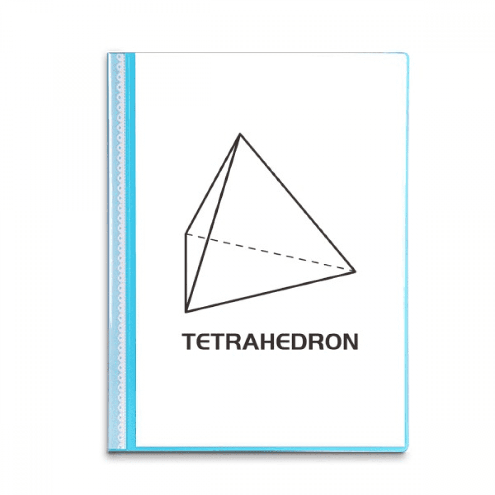 Mathematical Geometric Space Tetrahedron Book Sheet Protectors ...
