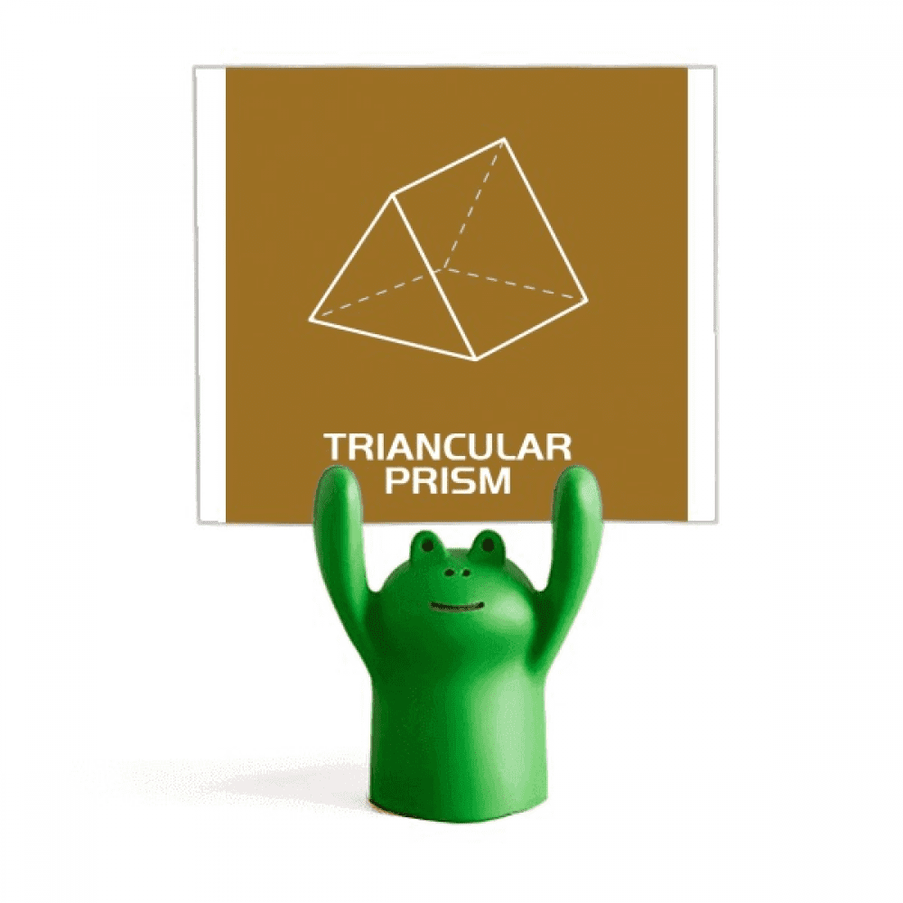 Mathematical Geometric Space Triprism Memo Holder Cartoon Animal Frog ...