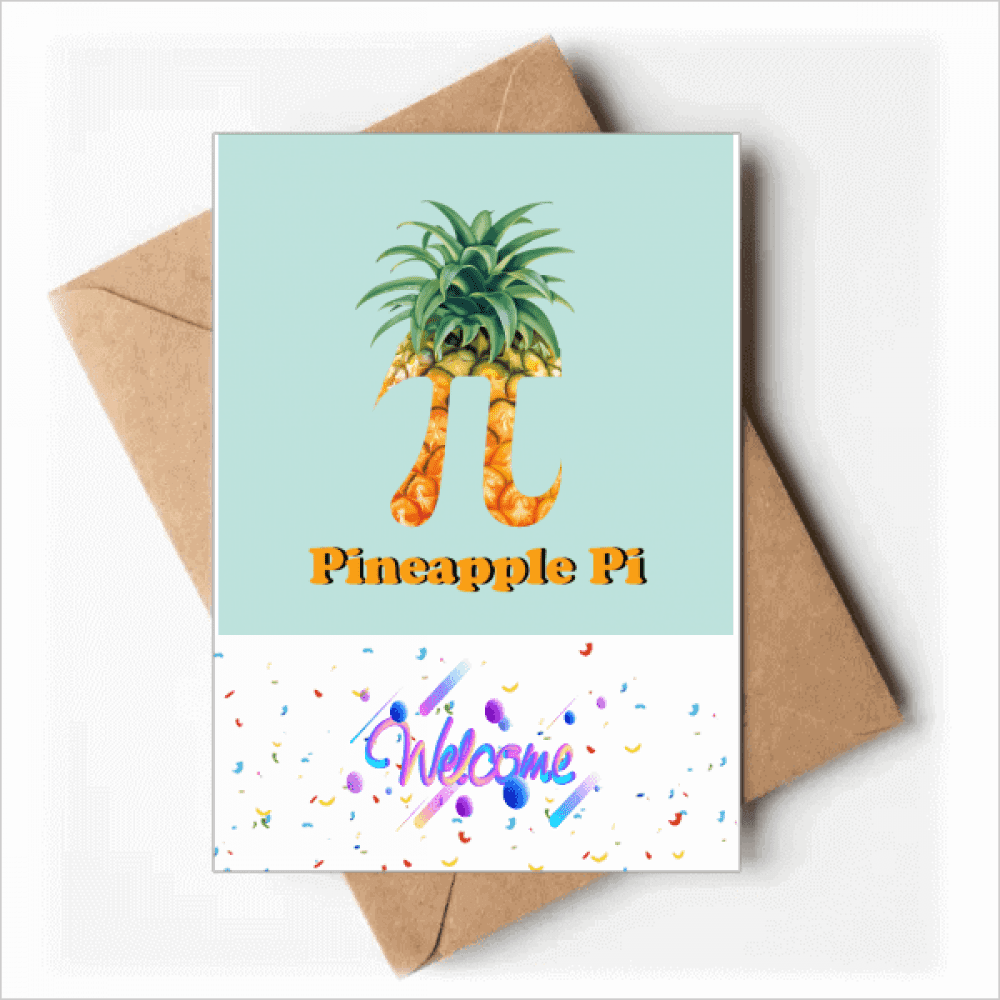 Mathematical Pi Fruit Calculation Welcome Back Greeting Cards Envelopes ...