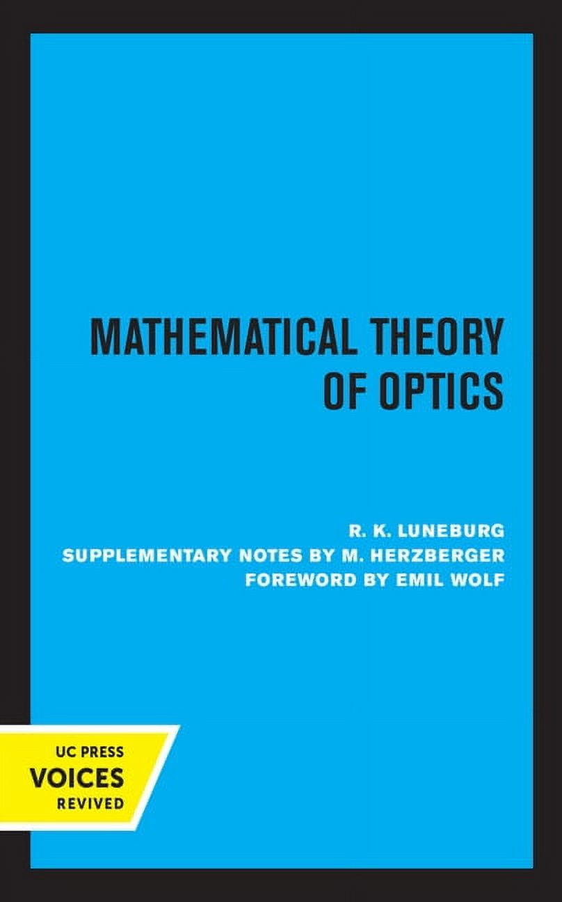 Mathematical Theory of Optics, (Hardcover) - Walmart.com