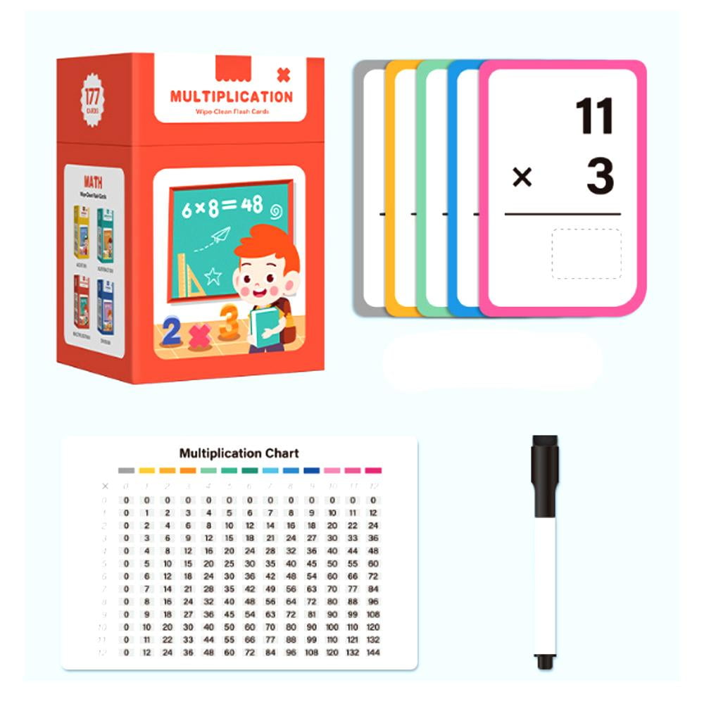 Mathematical flash cards set Addition,subtraction, multiplication ...