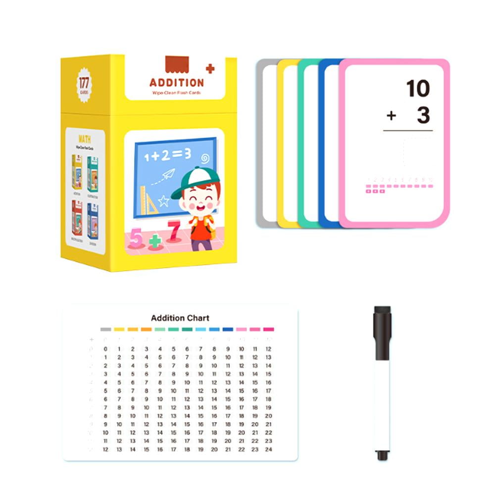 Mathematical flash cards set Addition,subtraction, multiplication ...