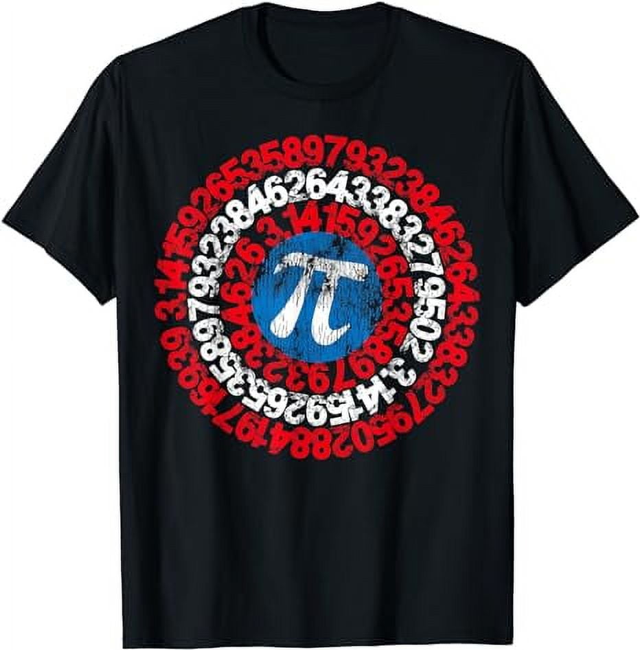 Mathematician Captain Pi Superhero Math Nerd Geek Pi Day T-Shirt ...