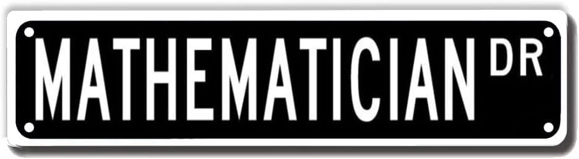 Mathematician Dr Street Sign Mathematician Gift Mathematician Wall ...