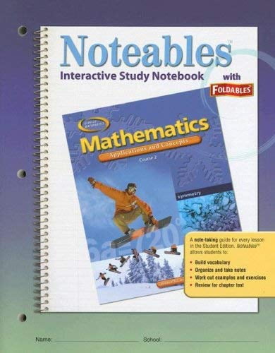 Pre-Owned Mathematics: Applications and Concepts, Course 2, Noteables ...