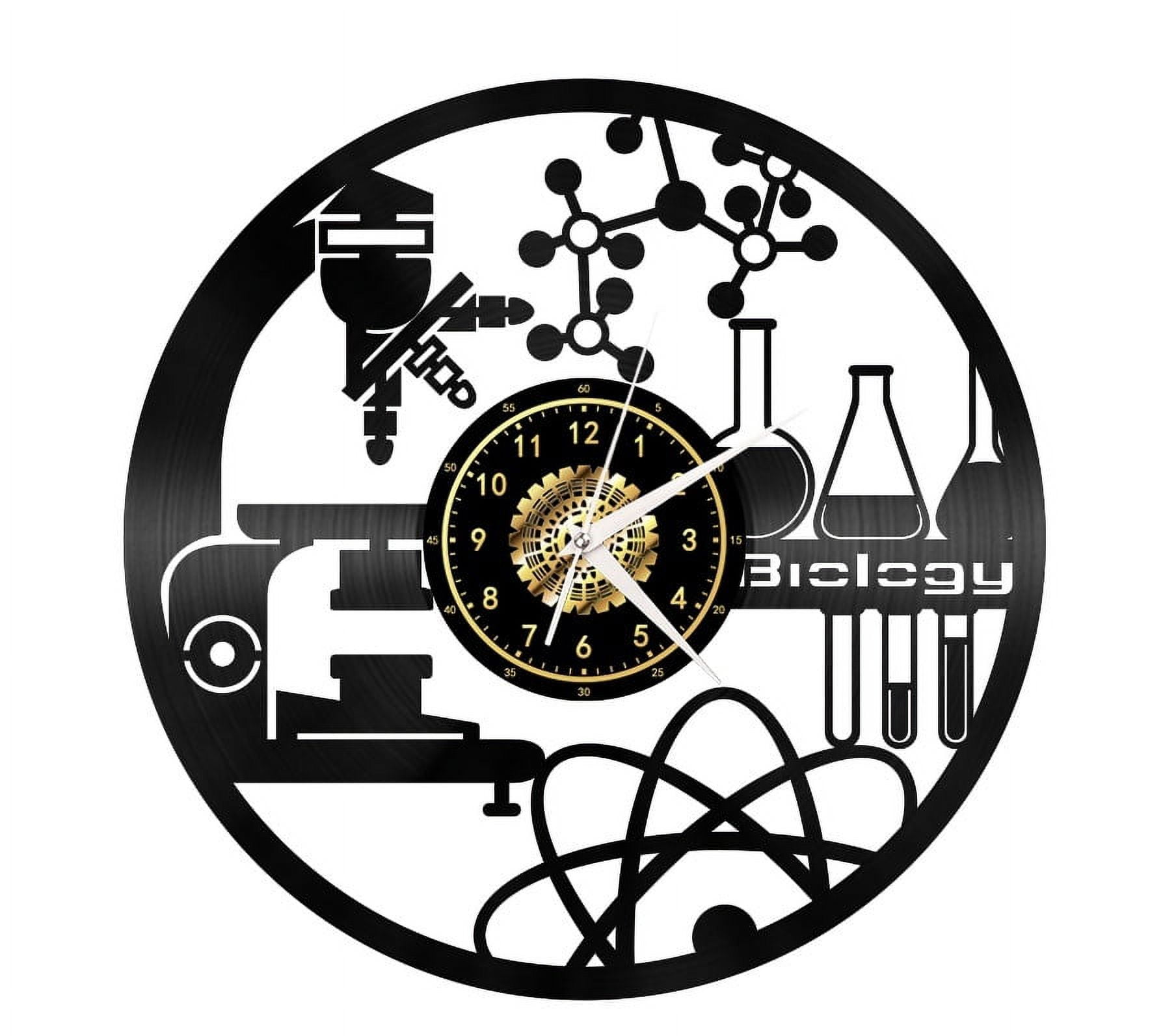 Mathematics Chemistry Vinyl Record Wall Clock 12”Black Wall Clock ...