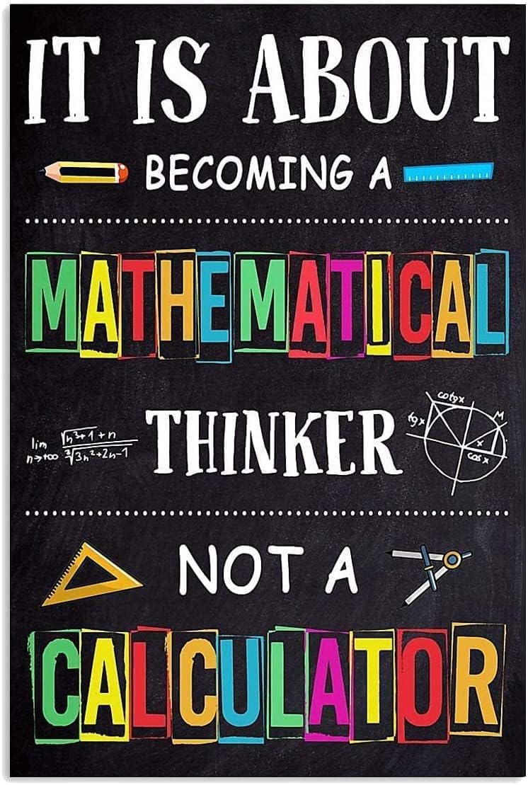 Mathematics Class Metal Tin Signs Vintage Becoming A Mathematical ...