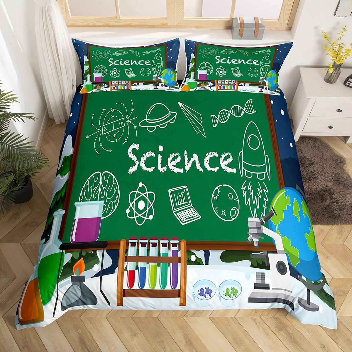 Mathematics Formula Bedding Set Queen Size Chemical Elements Science ...