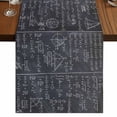 Mathematics Formulas Burlap Cotton Table Runner 13x90 Inches Long ...