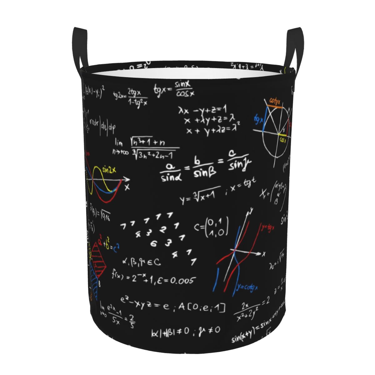 Mathematics Formulas Math Numbers Laundry Basket Collapsible Geek ...