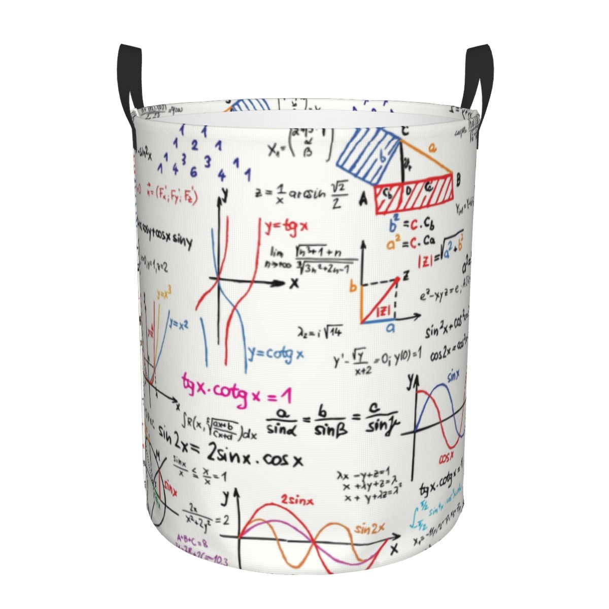 Mathematics Formulas Math Numbers Laundry Basket Collapsible Geek ...