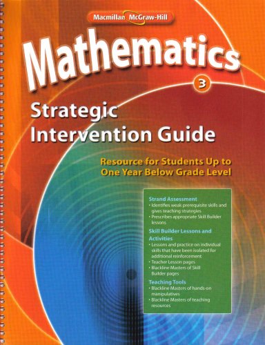 Mathematics, Grade 3: Strategic Intervention Guide - Walmart.com