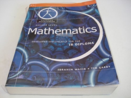 Pre-Owned MATHEMATICS-HIGHER LEVEL-PEARSON BACCAULARETE FOR IB DIPLOMA ...