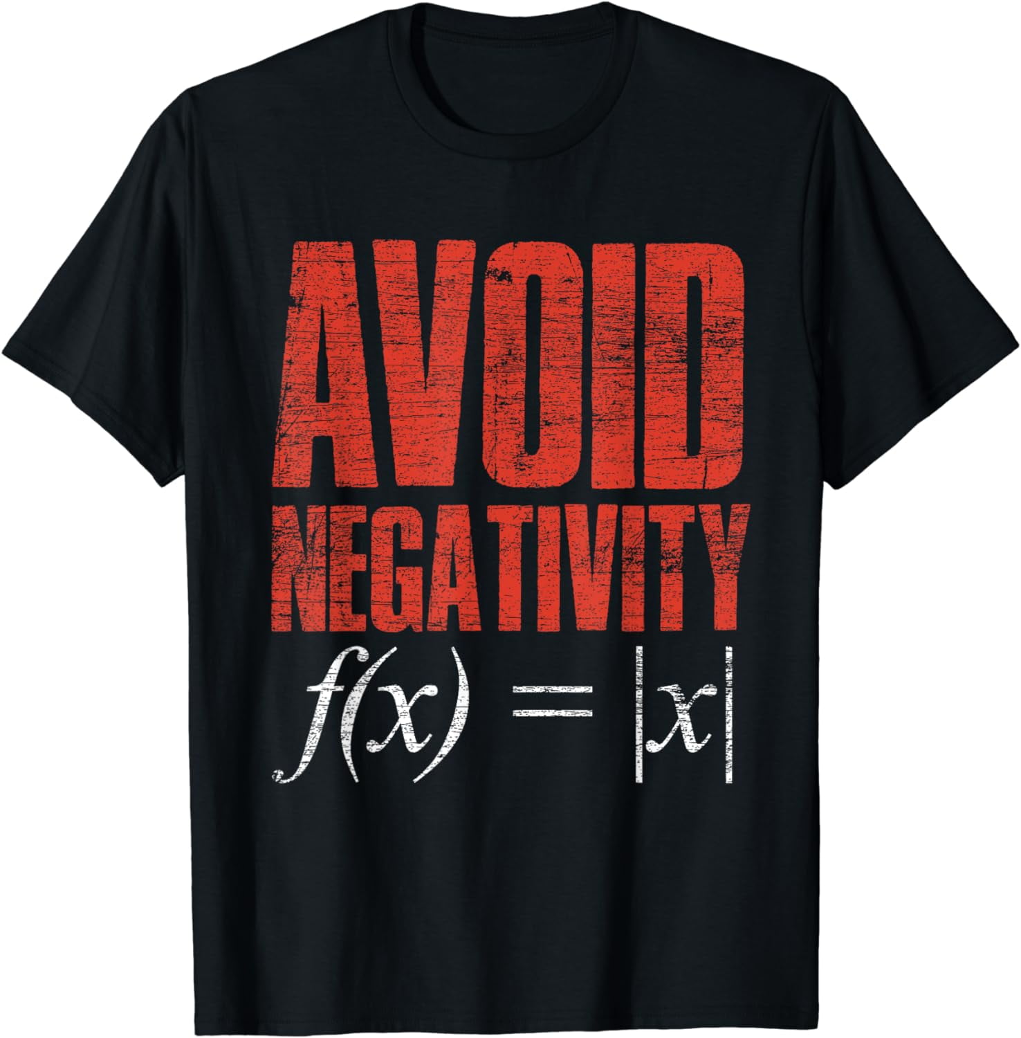 Mathematics Major Gift Idea Avoid Negativity Funny Math T-Shirt ...