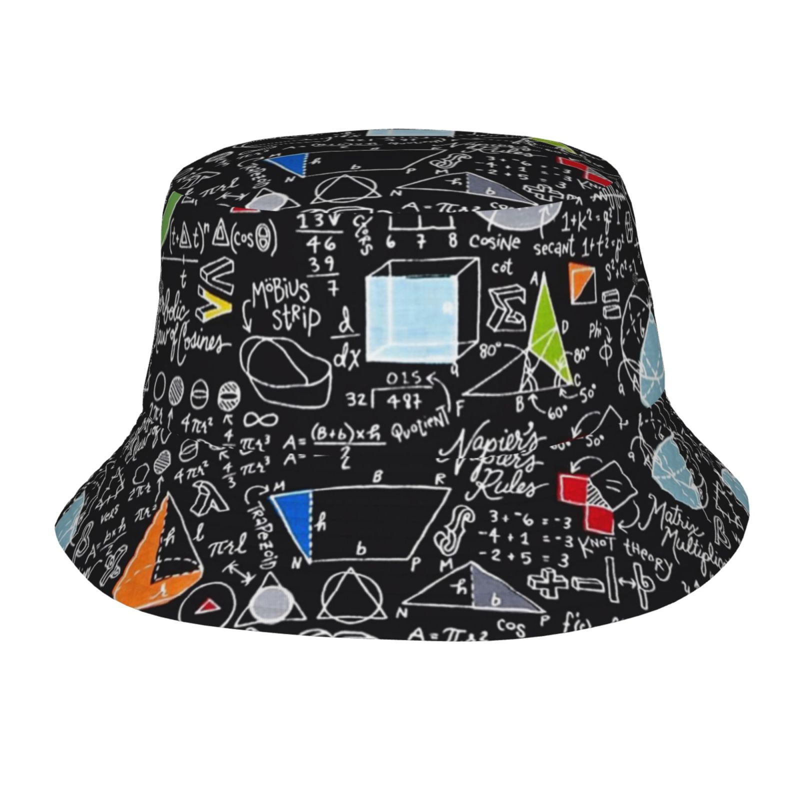 Mathematics Math Geometry Funny Bucket Hat,Packable Sun Cap,Max ...