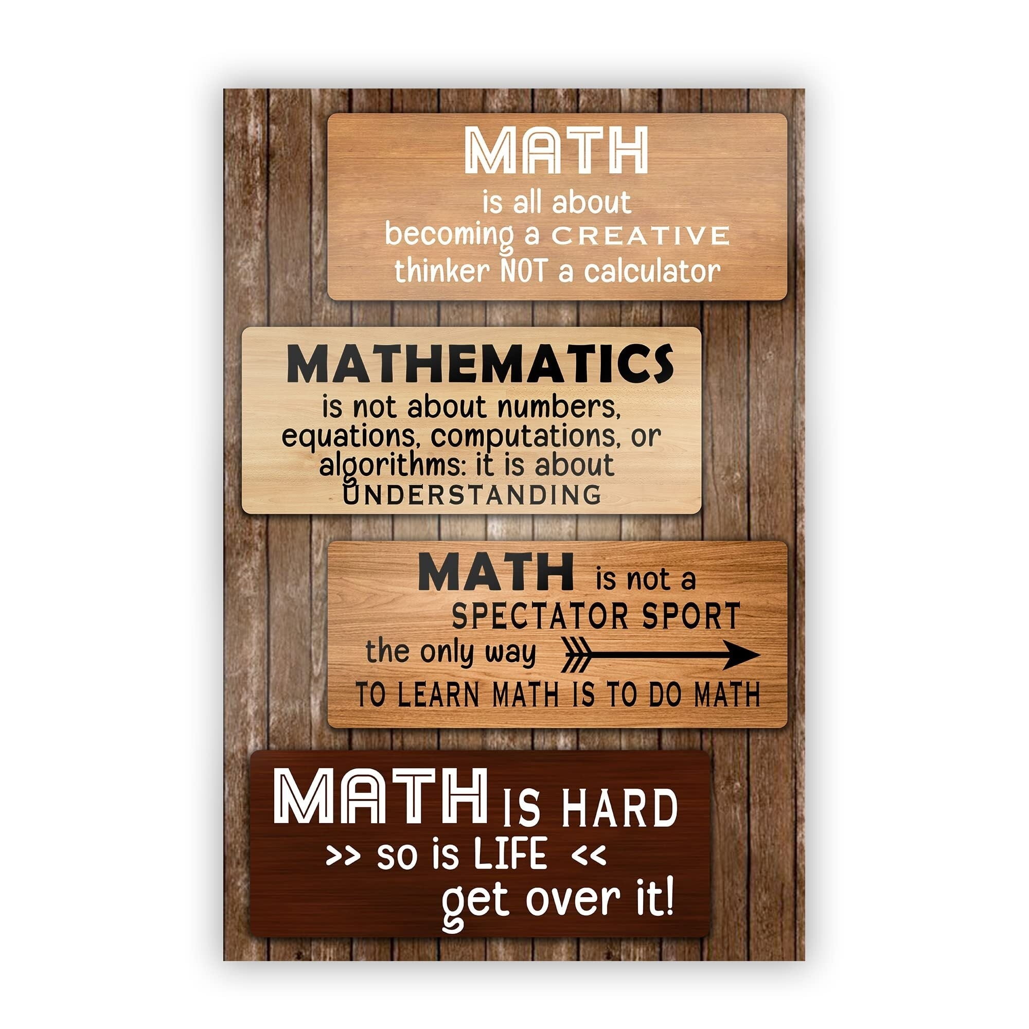 Mathematics Is Not About Numbers Poster Maths Class Posters Mathematics ...