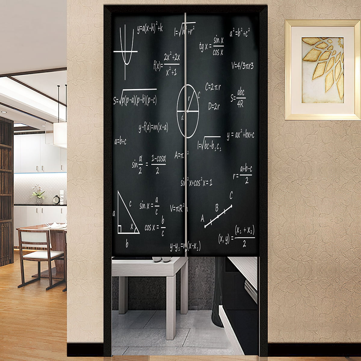 Mathematics Physics Formula Modern Door Curtains Partition Toilet for ...