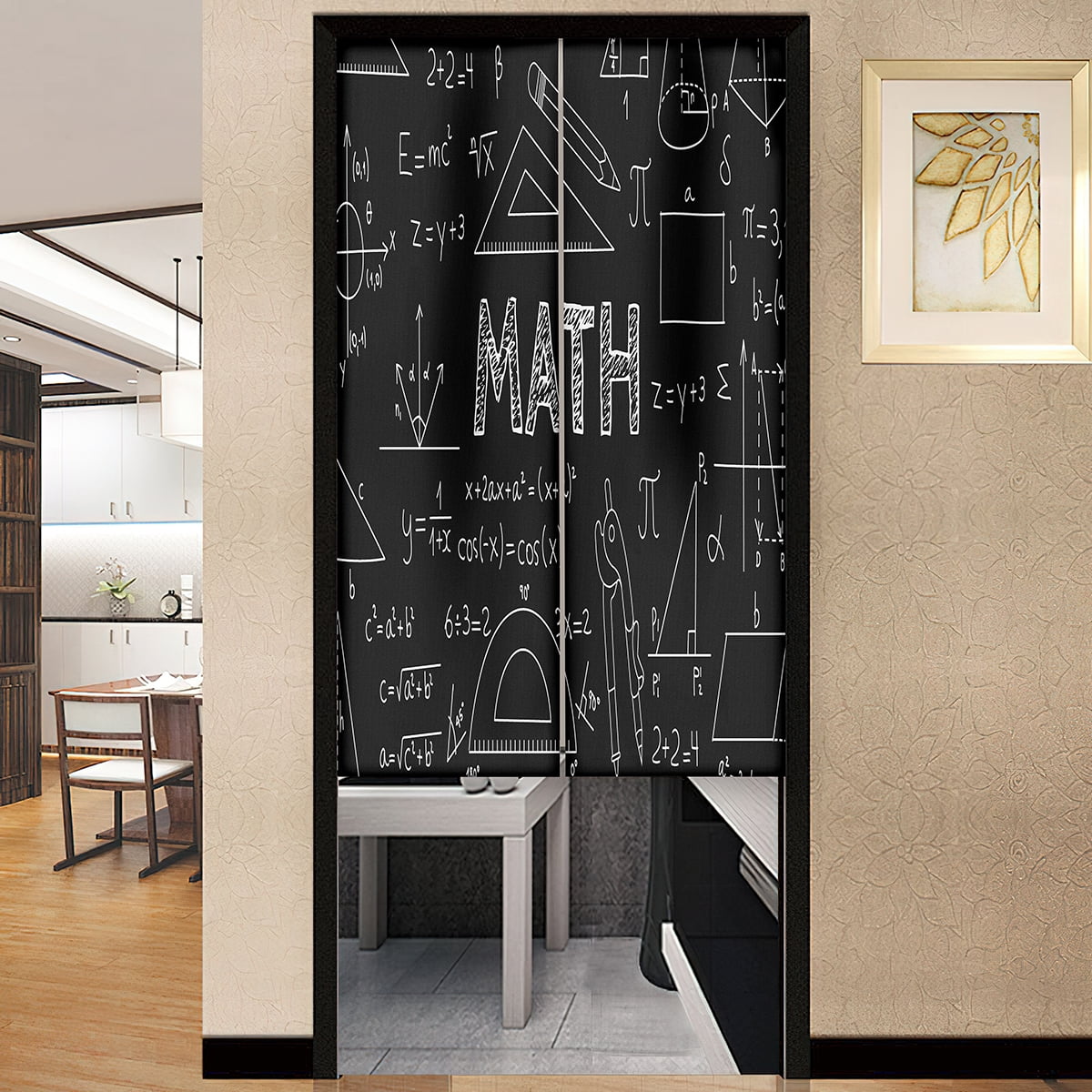 Mathematics Physics Formula Modern Door Curtains Partition Toilet for ...