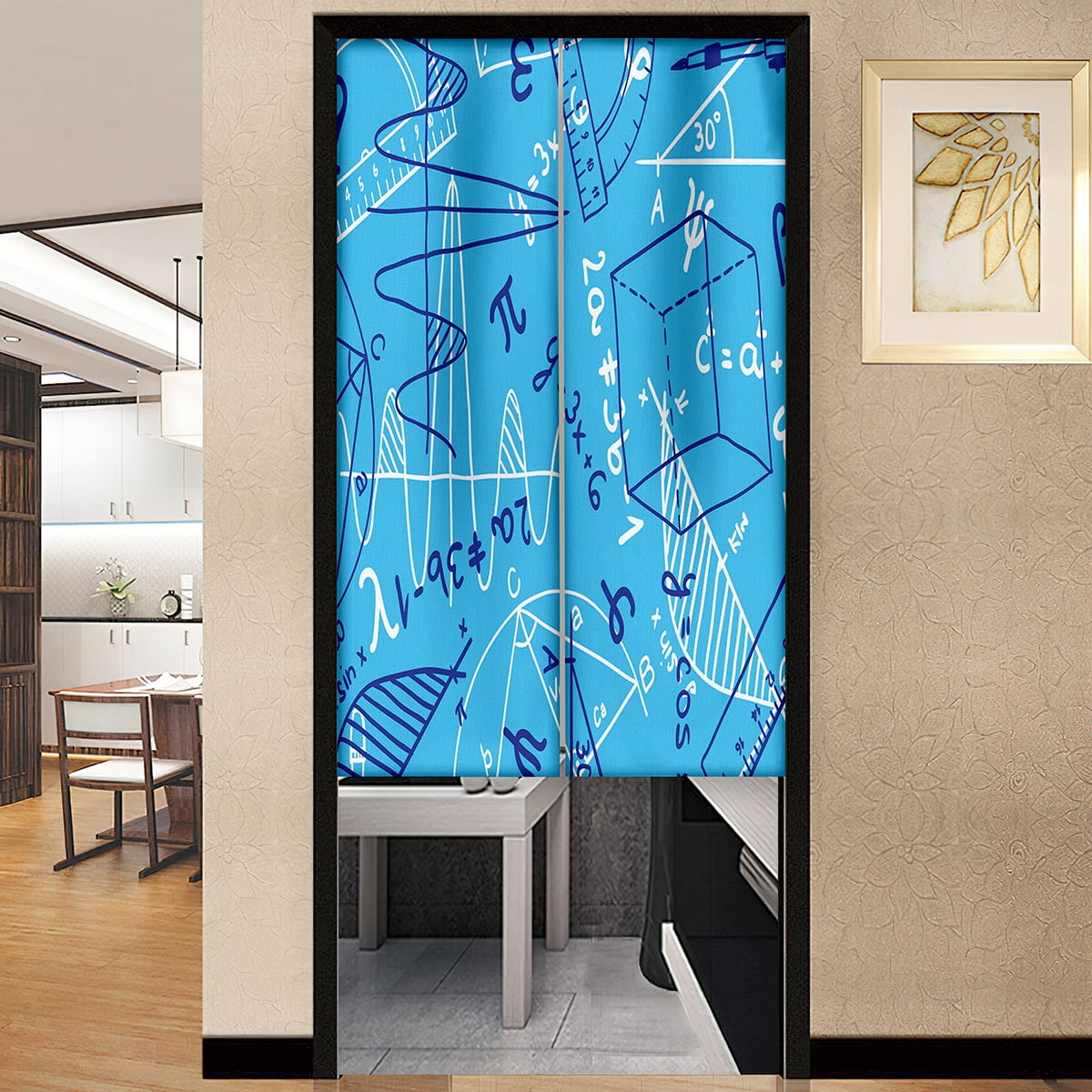 Mathematics Physics Formula Modern Door Curtains Partition Toilet for ...