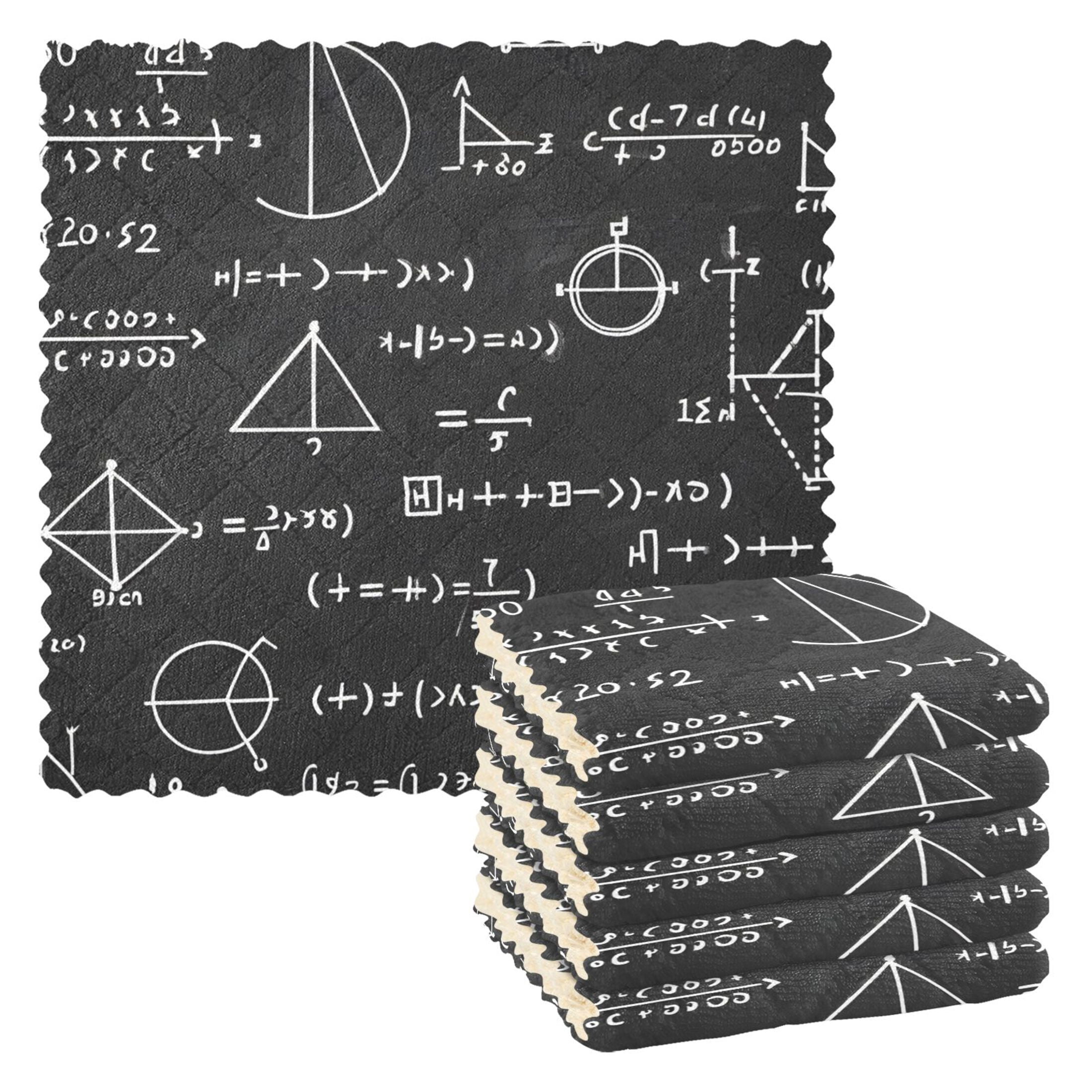 Mathematics Publicity Kitchen Cloth Dish Towels for Drying Washing ...