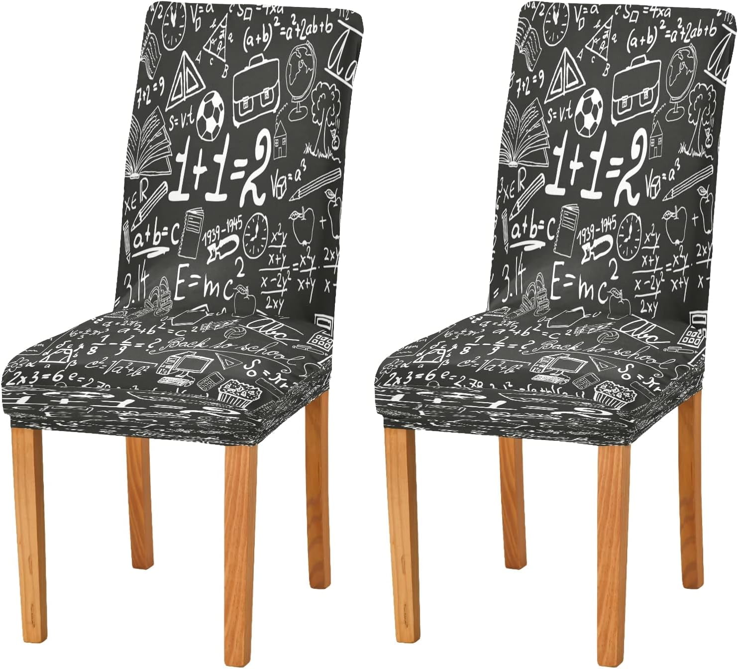Mathematics School Symbols Dining Room Chair Covers Formulas Math ...