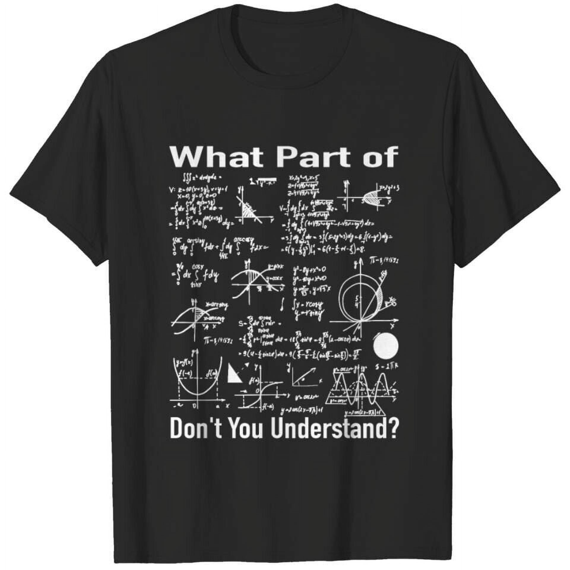 Mathematics Teacher Gift - Math Formulas T-shirt - Walmart.com
