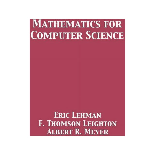 Mathematics for Computer Science, (Paperback) - Walmart.com
