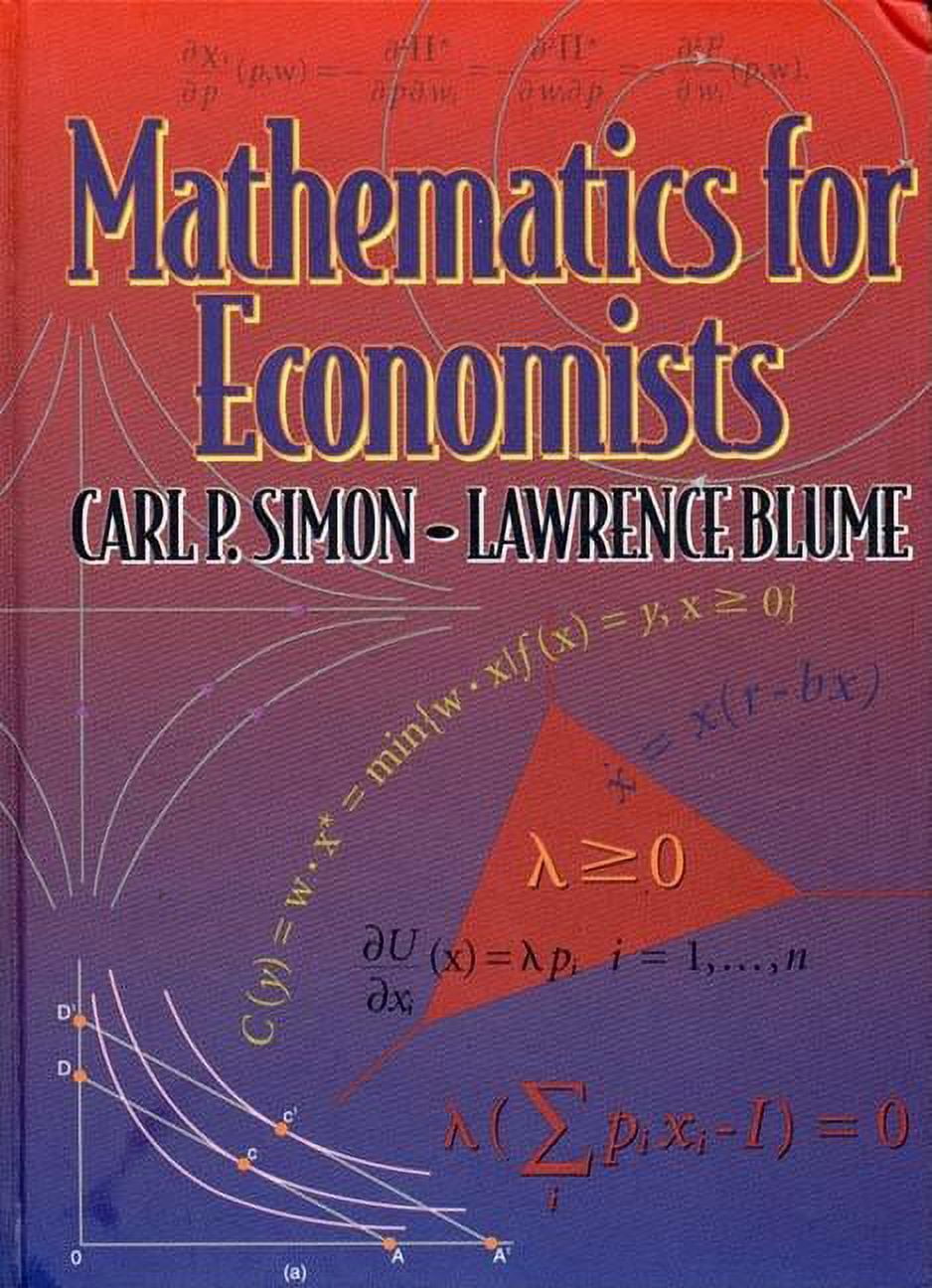 Mathematics for Economists, (Hardcover) - Walmart.com