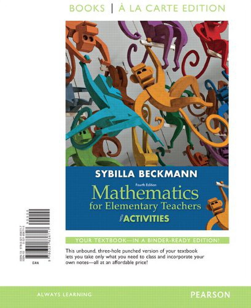 Mathematics for Elementary Teachers with Activities, Books a la carte ...