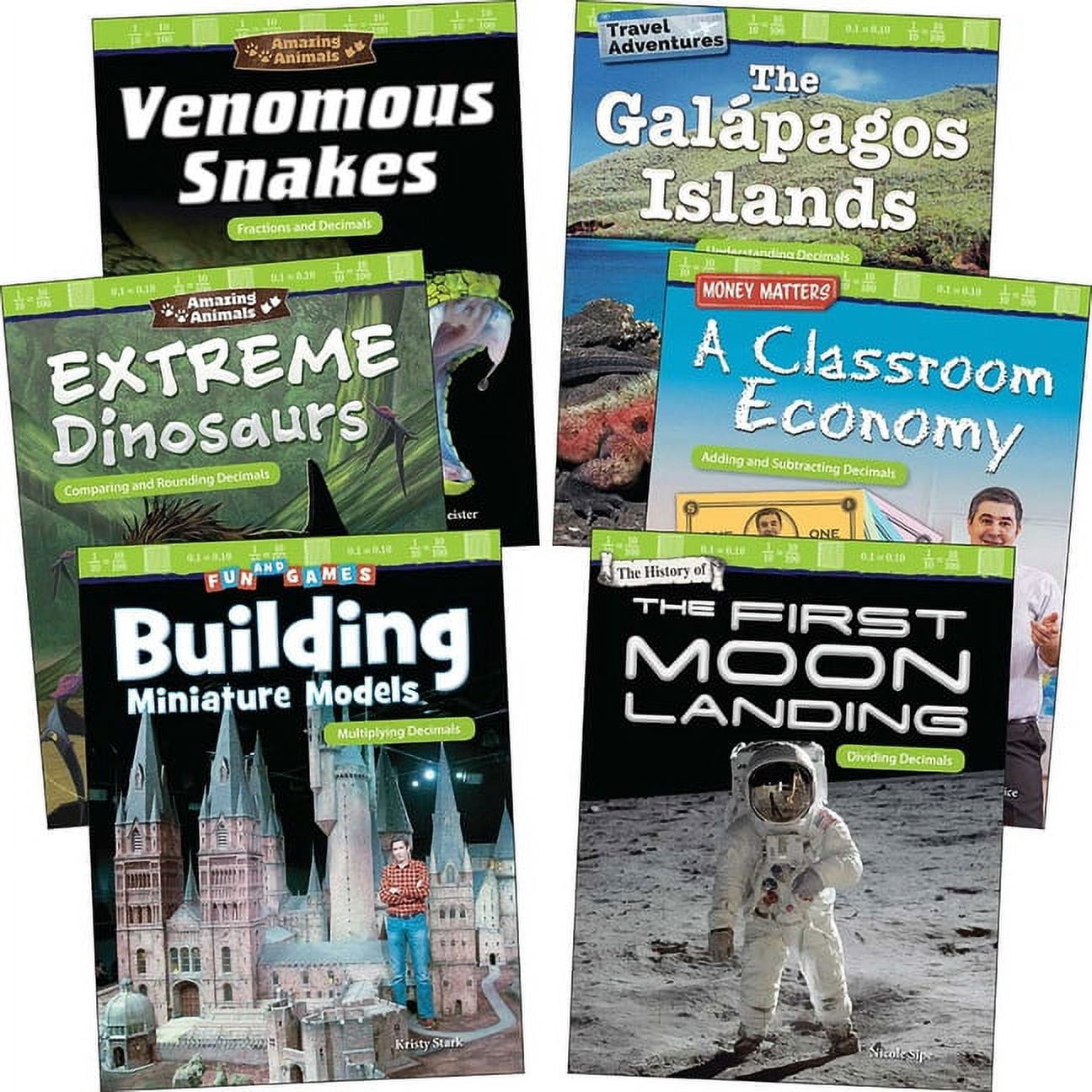 Mathematics in the Real World: Fractions & Decimals: Grades 4-5 (6-Book ...