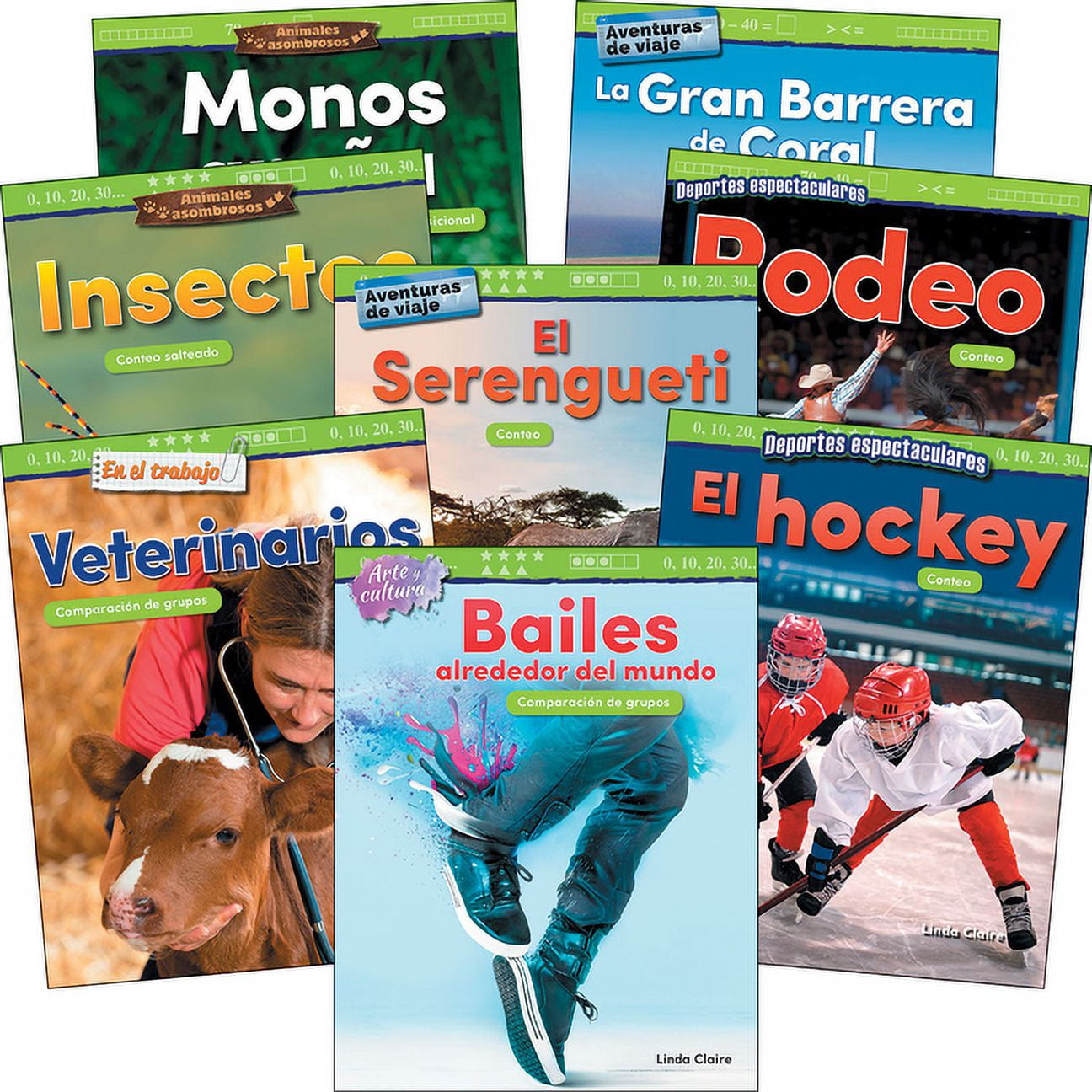Mathematics in the Real World: Numbers & Counting Grade K-1 Spanish: 8 ...