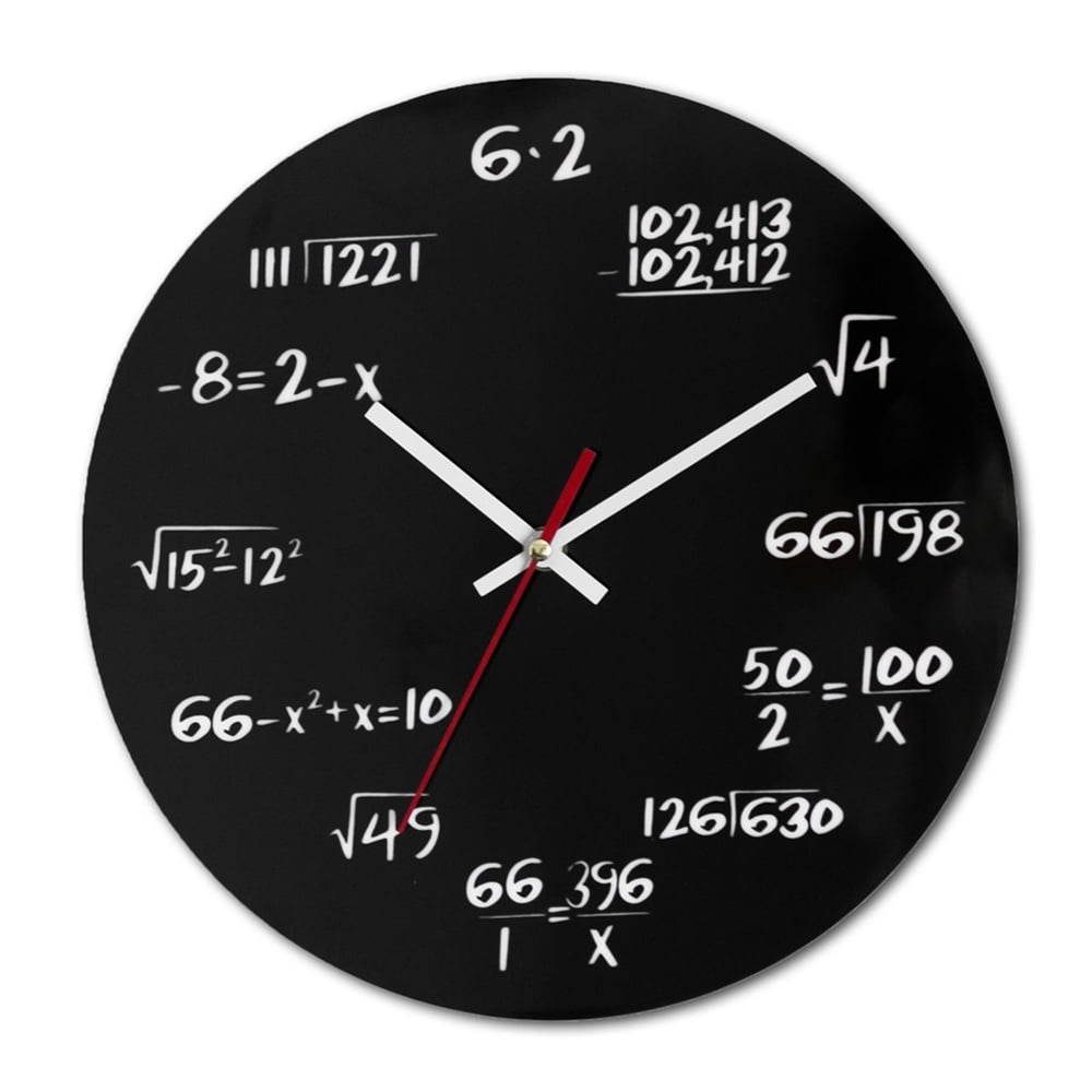Mathematics wall clock, a unique gift for tachers/students/engineers ...