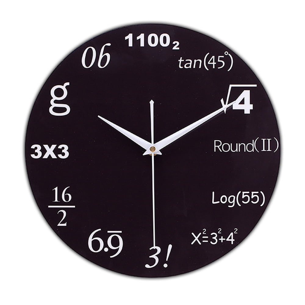 Mathematics wall clock, a unique gift for teachers/students/engineers ...
