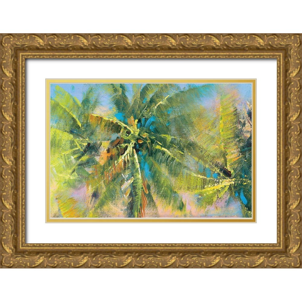 Mathenia, Paul 32x23 Gold Ornate Wood Framed with Double Matting Museum Art Print Titled - Palm ...
