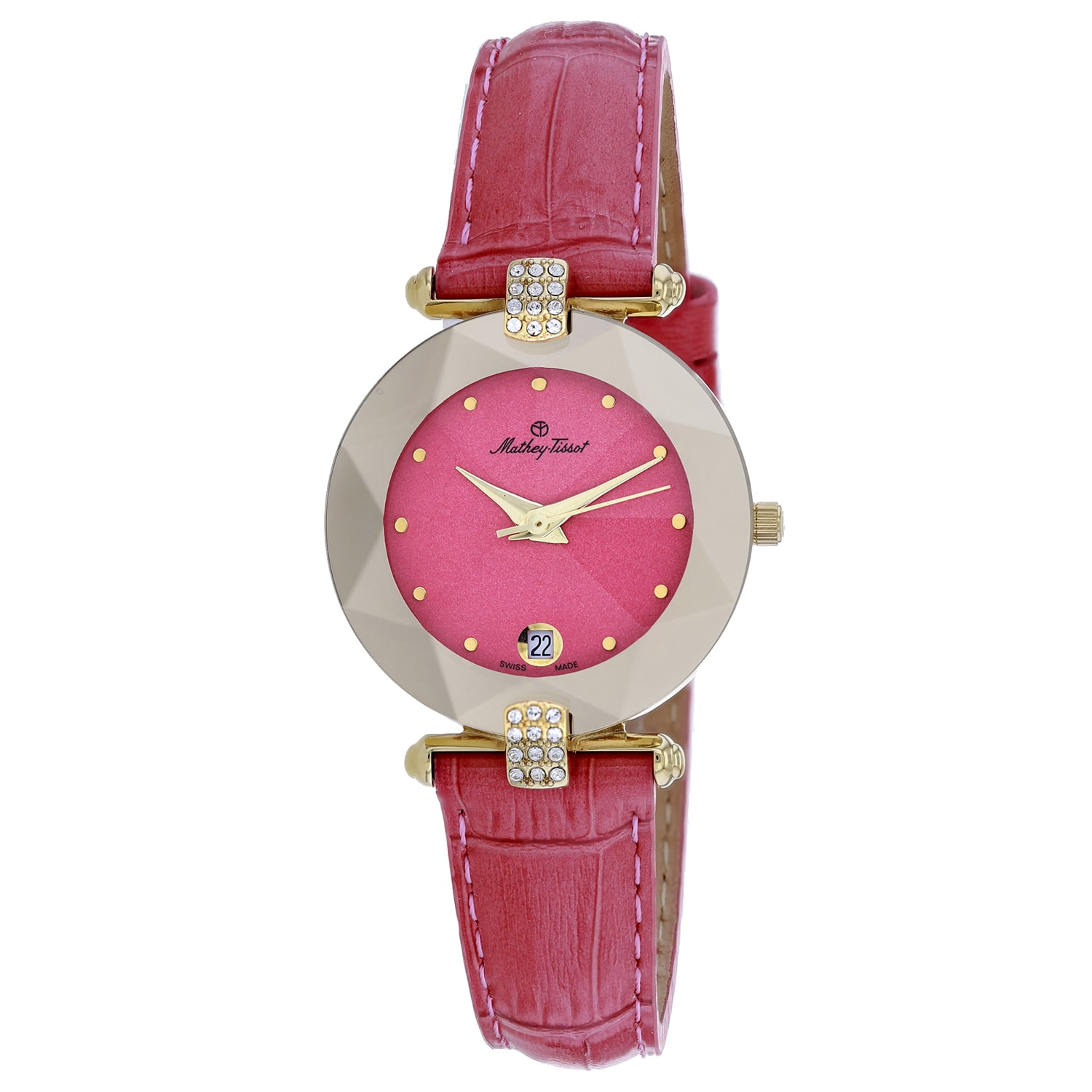 Mathey Tissot Women's Pyramide Pink Dial Watch - P317F - Walmart.com