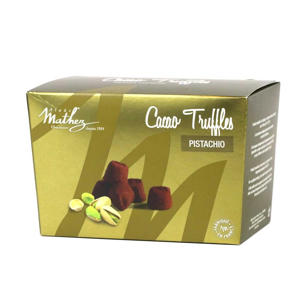 Mathez French Chocolate Truffles with Pistachio, 8.8oz Box - Walmart.com