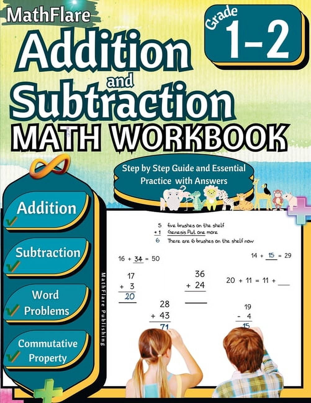 Mathflare Workbooks Addition and Subtraction Math Workbook 1st and 2nd ...
