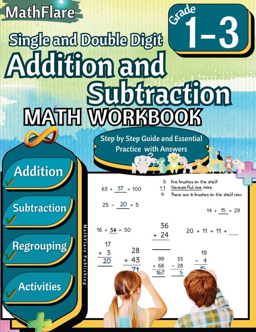 Mathflare Workbooks Addition and Subtraction Math Workbook 1st to 3rd ...