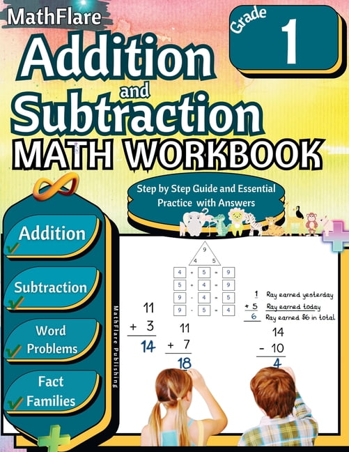 Mathflare Workbooks Addition and Subtraction Math Workbook 1st Grade ...