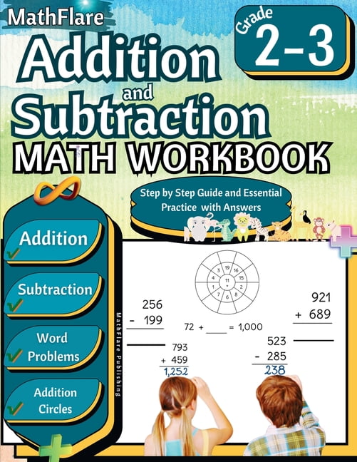 Mathflare Workbooks Addition and Subtraction Math Workbook 2nd and 3rd ...