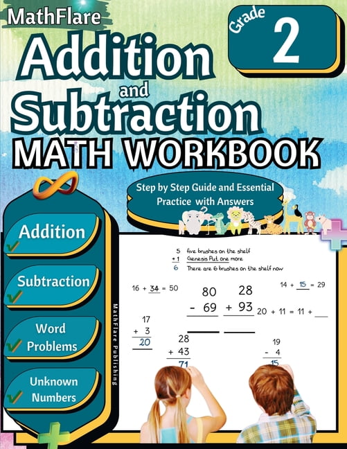Mathflare Workbooks Addition and Subtraction Math Workbook 2nd Grade ...