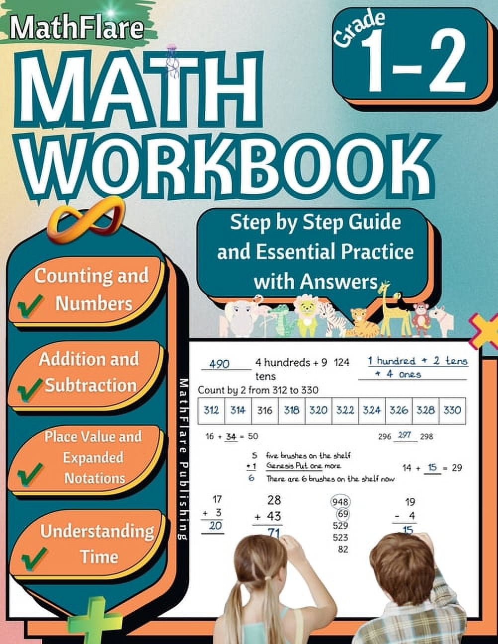 Mathflare Workbooks MathFlare - Math Workbook 1st and 2nd Grade: Math ...