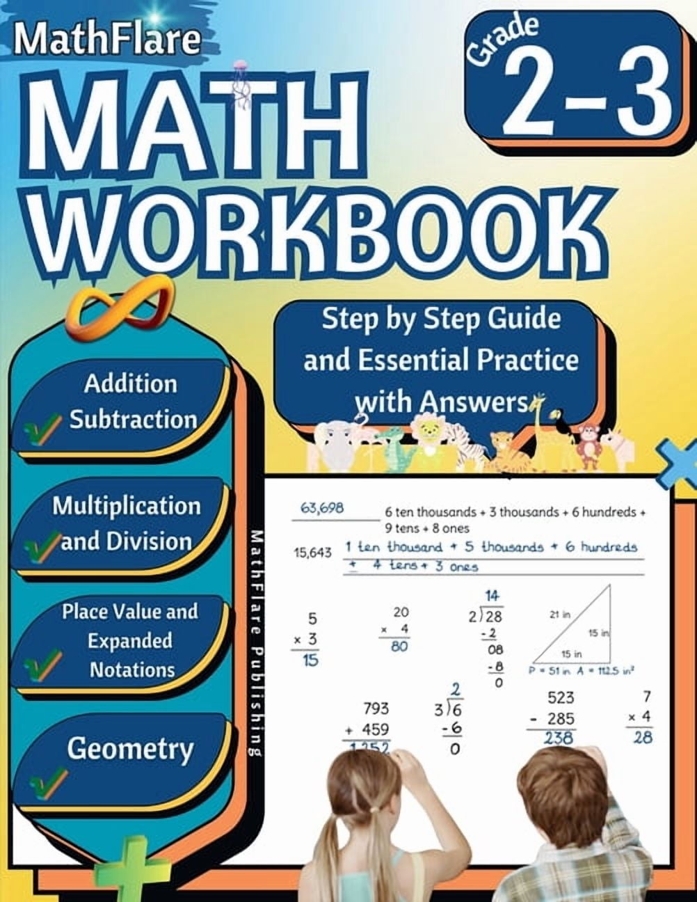Mathflare Workbooks MathFlare - Math Workbook 2nd and 3rd Grade: Math ...