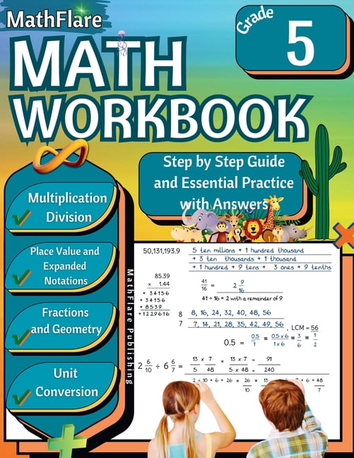 Mathflare Workbooks MathFlare - Math Workbook 5th Grade: Math Workbook ...